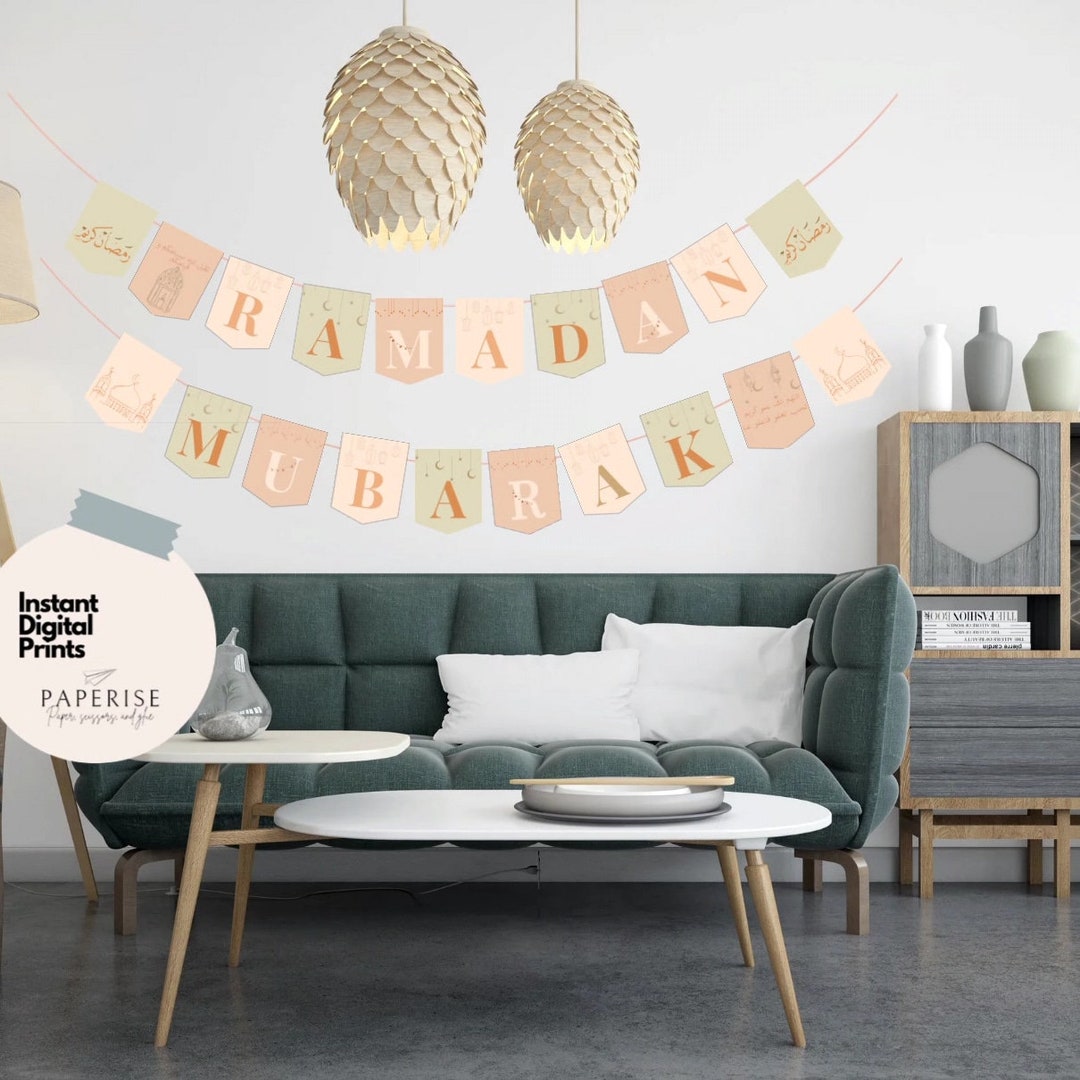 Ramadan Decorations for Ramadan Printable Lantern Ramadan Bunting ...