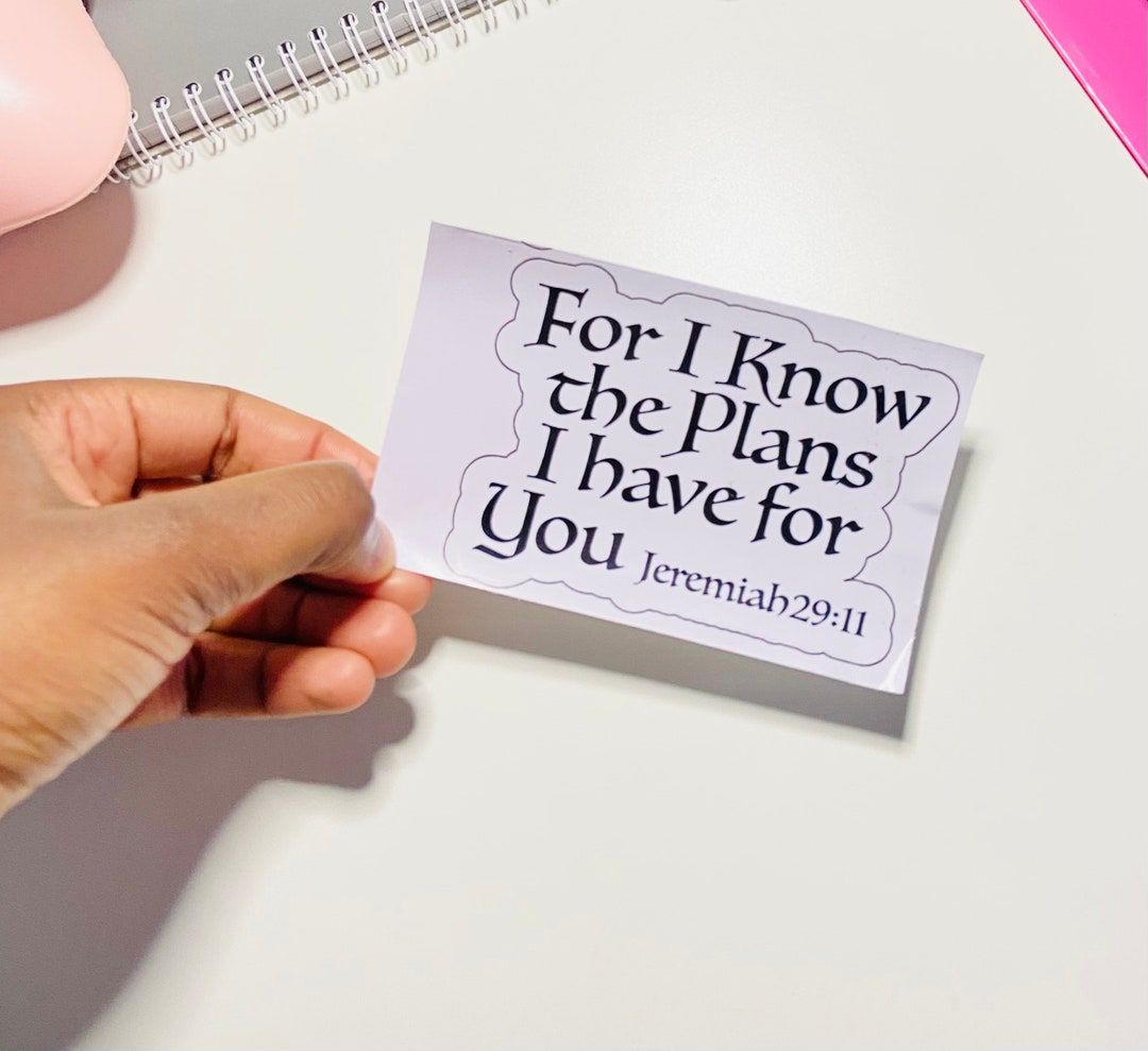 Jeremiah 29:11 Sticker Bible Verse Sticker, Autumn Sticker, Christian ...