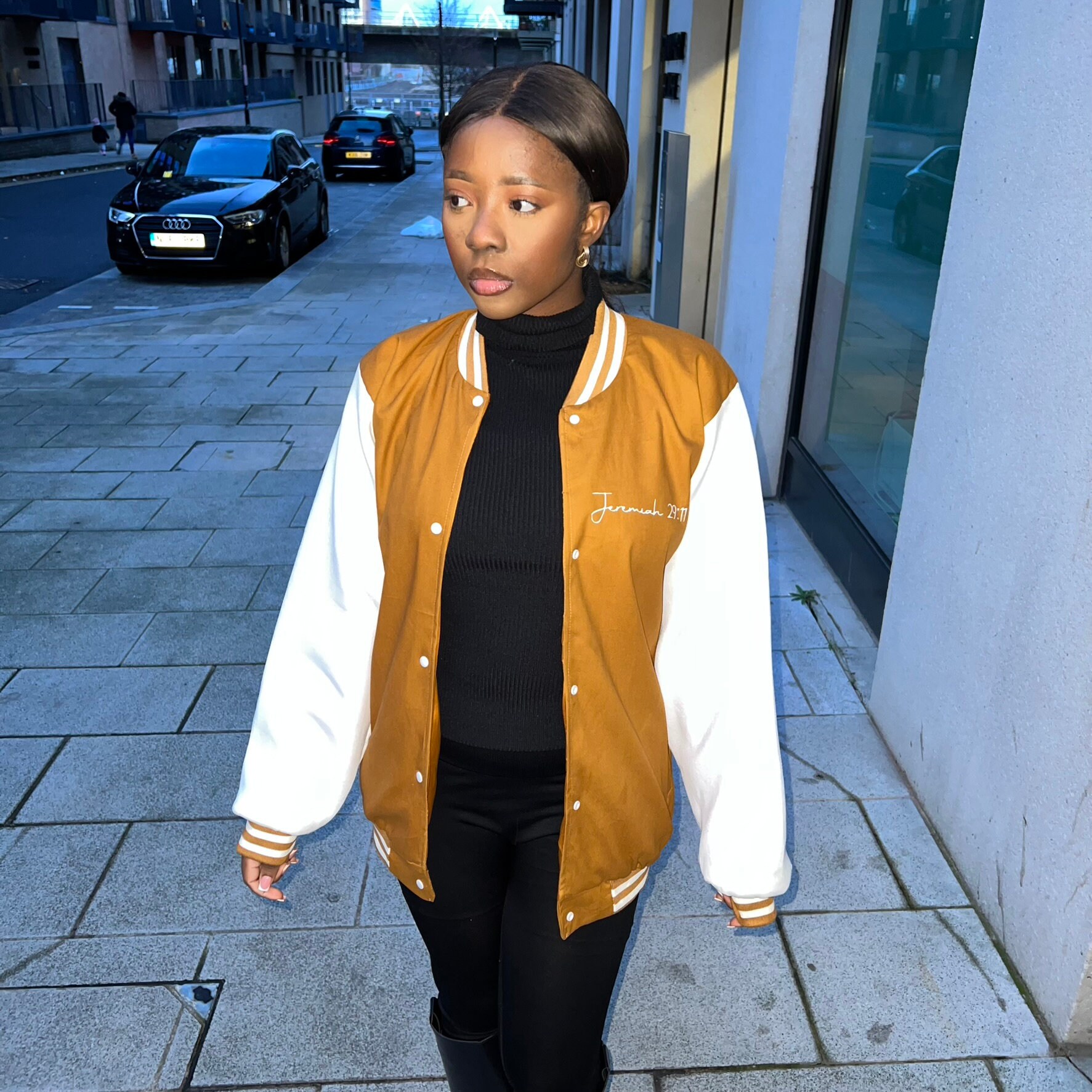Jeremiah 29:11 Brown Cotton Varsity Jacket Christian Streetwear Men ...