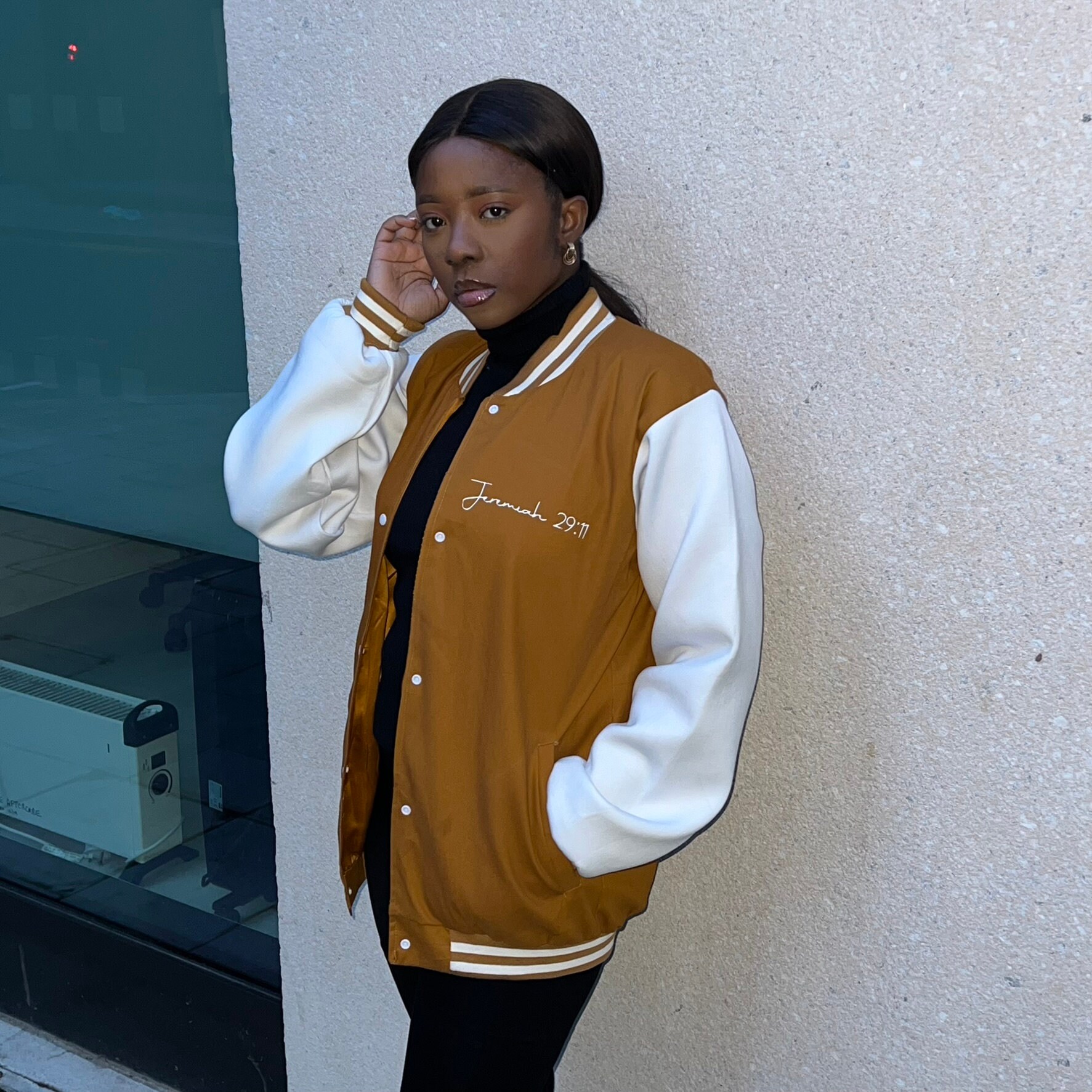 Jeremiah 29:11 Brown Cotton Varsity Jacket Christian Streetwear Men ...