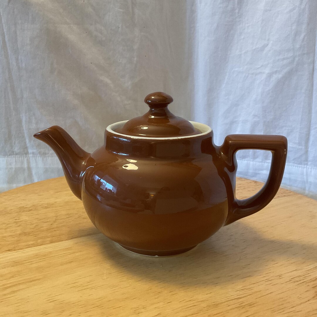 Vintage HALL Brown Single Serve Teapot. Made in the U.S.A. - Etsy