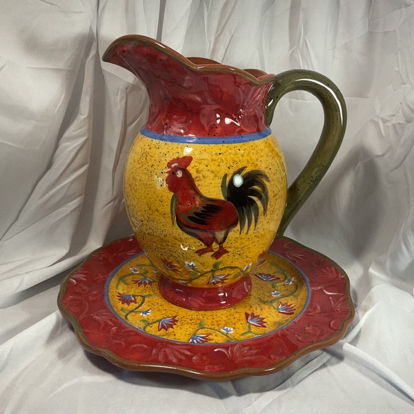 Rooster Pitcher - Etsy