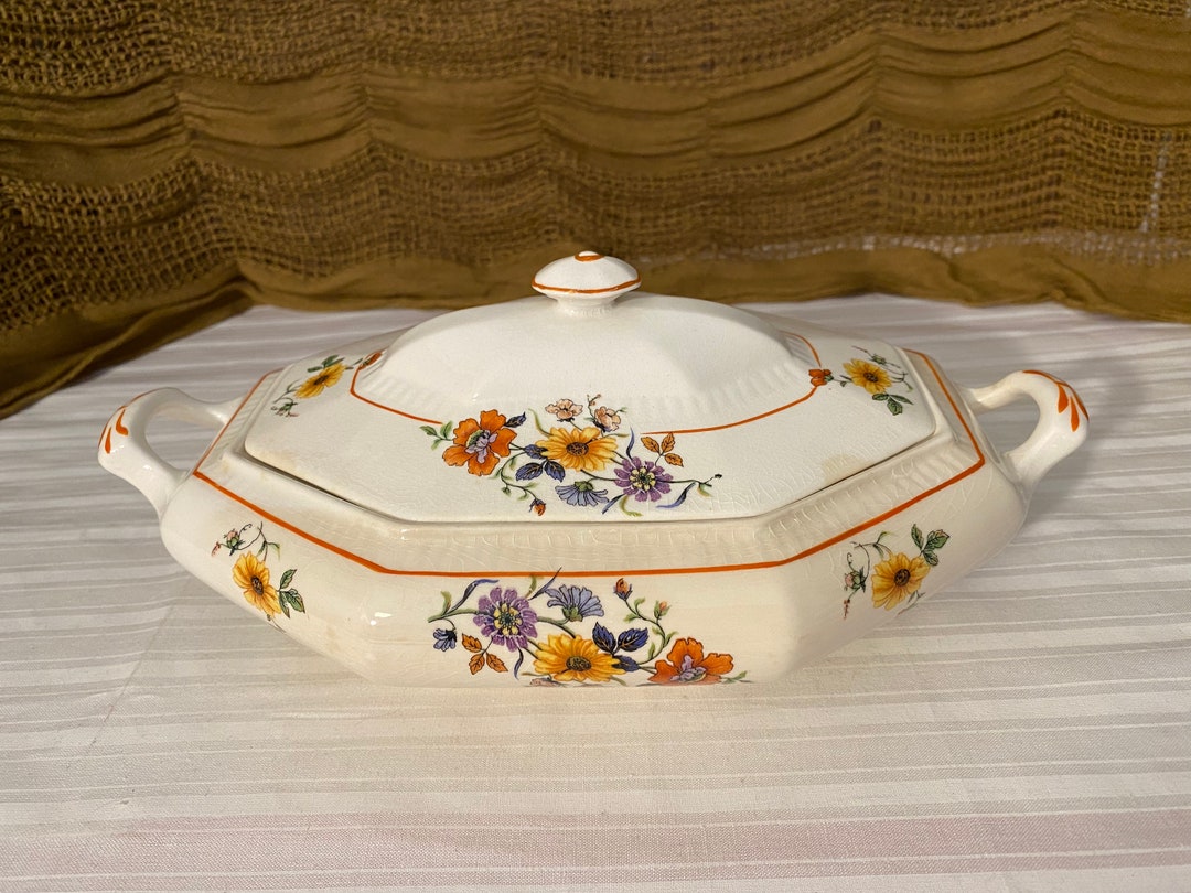 Vintage Thompson Pottery Serving Dish With Lid - Etsy