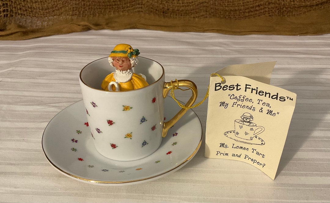 Vintage Best Friends “coffee, Tea, My Friends & Me” Cup, Saucer and Ms ...