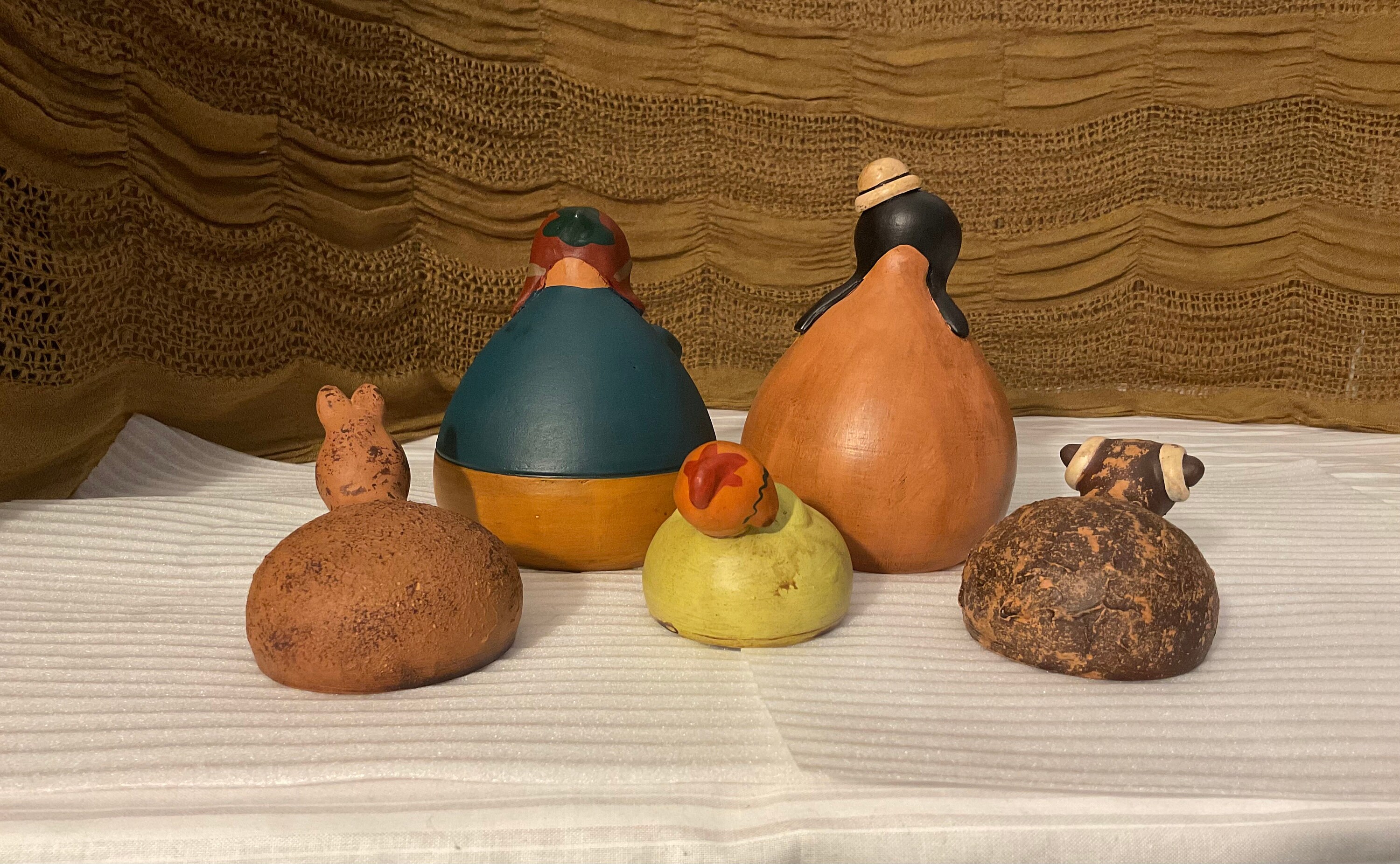 Peruvian Roly-poly Nativity Clay Artisans of Peru Handpainted - Etsy
