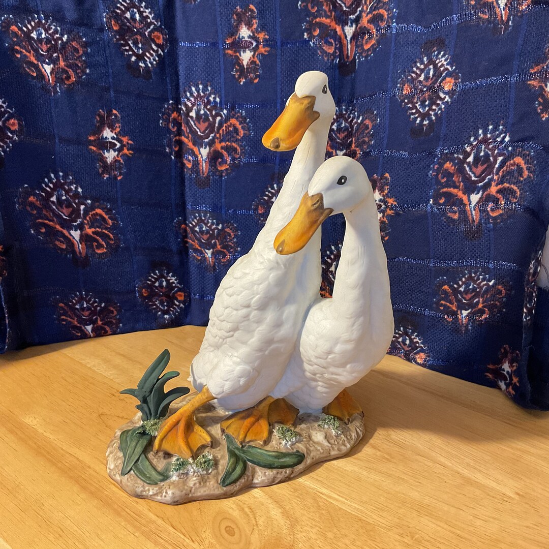 Vintage Royal Crown White Indian Running Ducks 10 Tall Statue - Etsy