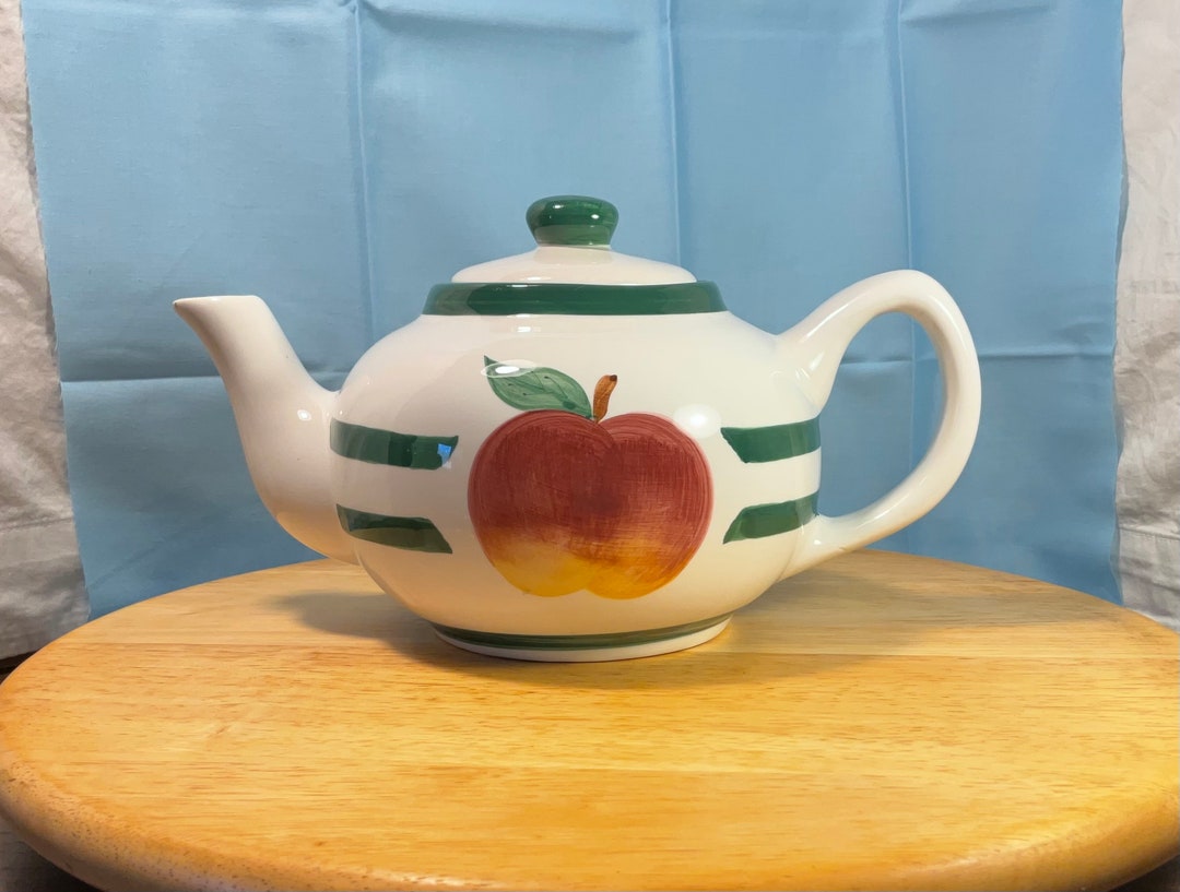 Vintage Asia Master Group Apple Design Ceramic Teapot - Etsy
