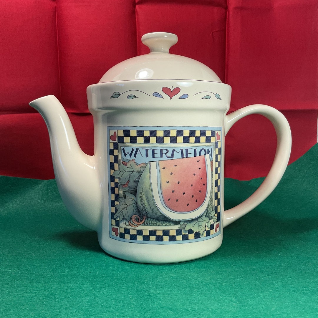 Vintage Susan Winget Ceramic Teapot - Etsy