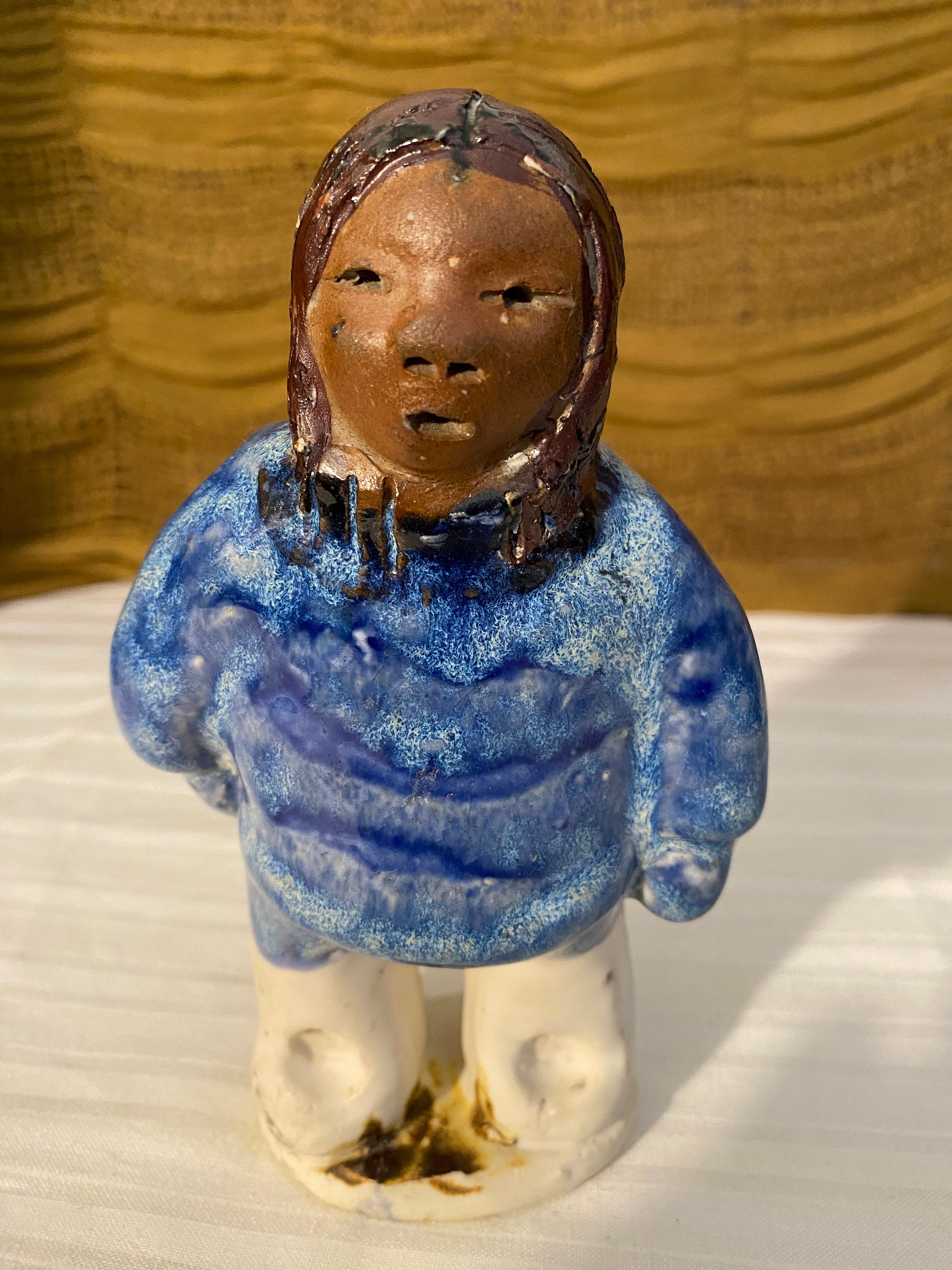 Vintage Guy De Pelteau 1970s Collection Pottery Inuit Mother - Etsy
