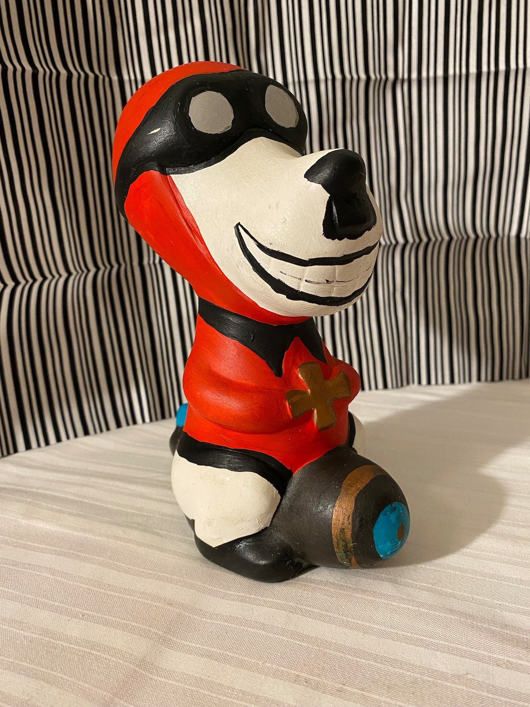 Vintage 1970s Snoopy as Red Baron Ceramic Figurine From Peanuts - Etsy