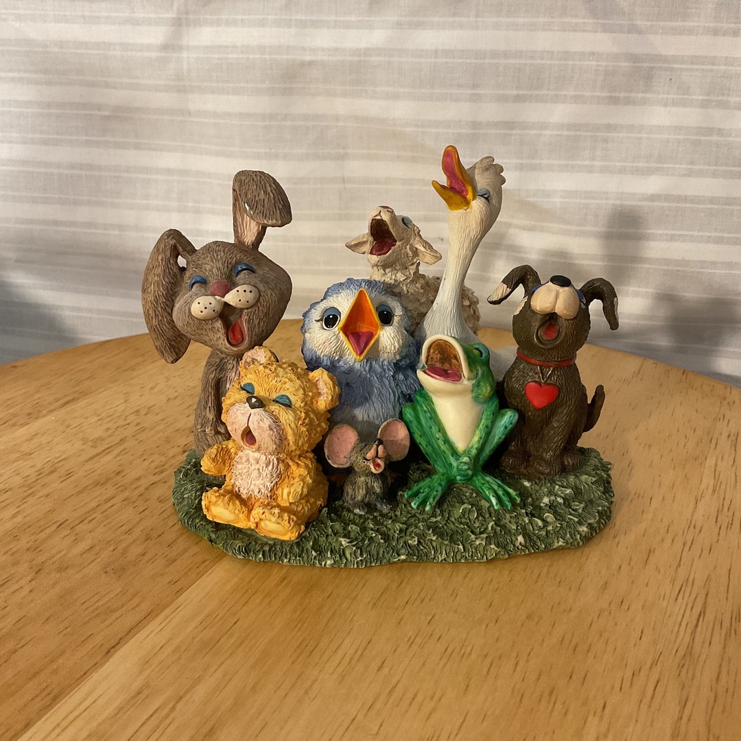 Vintage 1998 Sonshine Promises Figurine: Animal Chorus by Gretchen ...