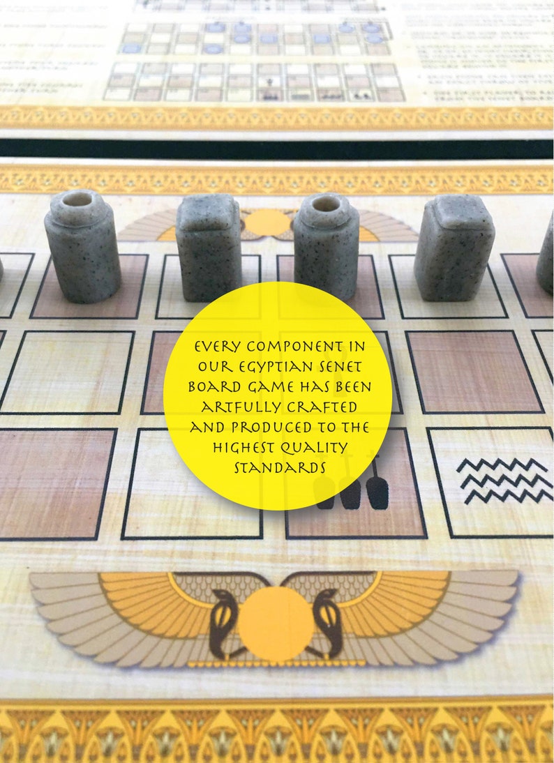 Blue Ibis Egyptian Senet Board Game - Etsy