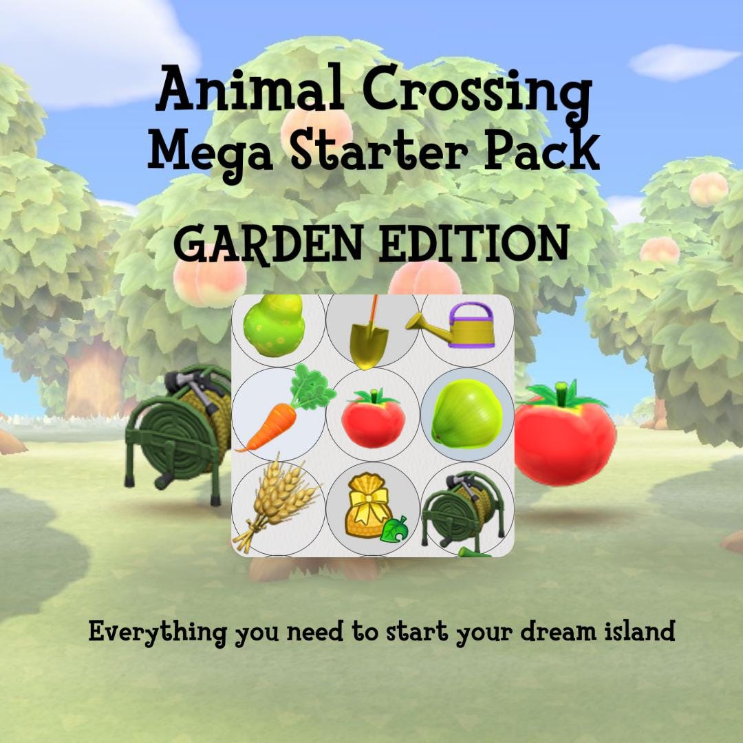 ACNH Mega Starter Pack: Farming Edition | Animal Crossing Delivery - Etsy