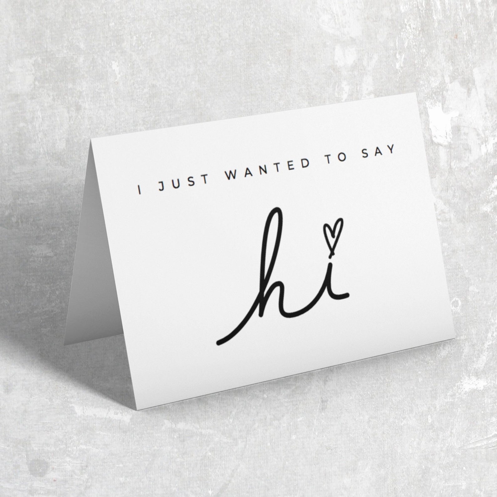 Printable Say Hi Card - Etsy