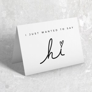 Printable Say Hi Card - Etsy