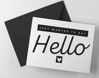 Printable Say Hi Card - Etsy