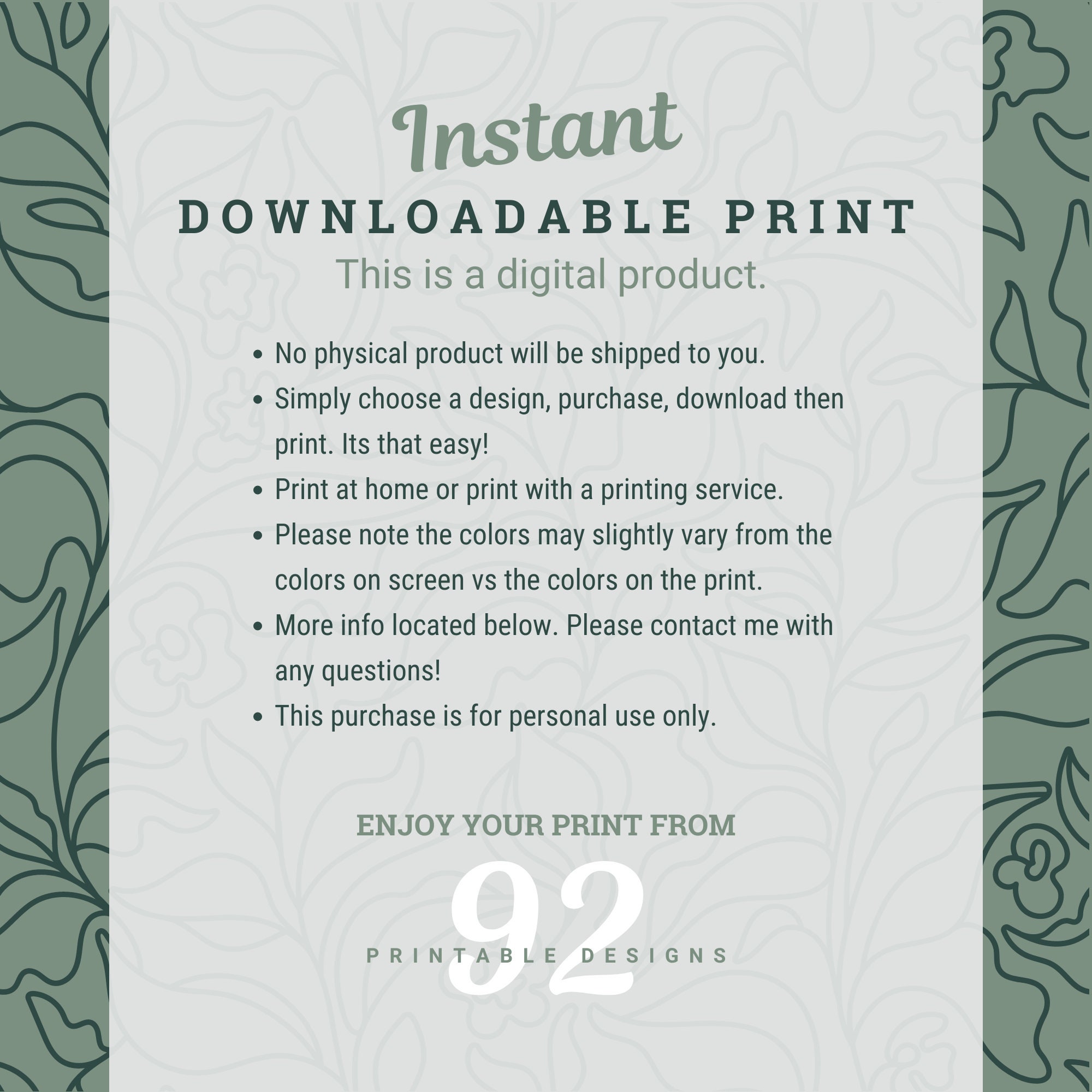 Printable Say Hi Card - Etsy