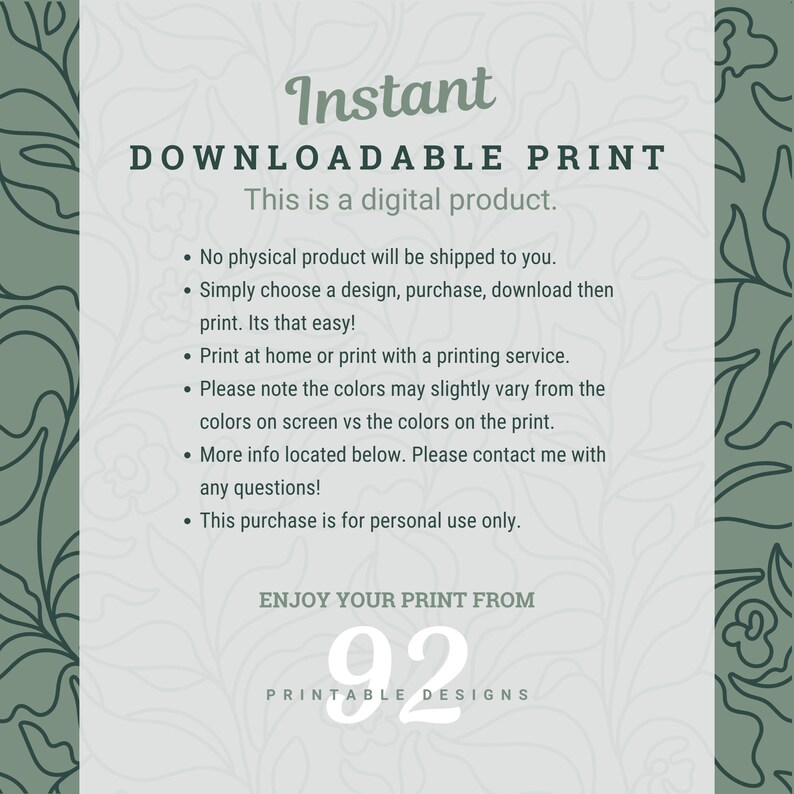 Printable Say Hi Card - Etsy