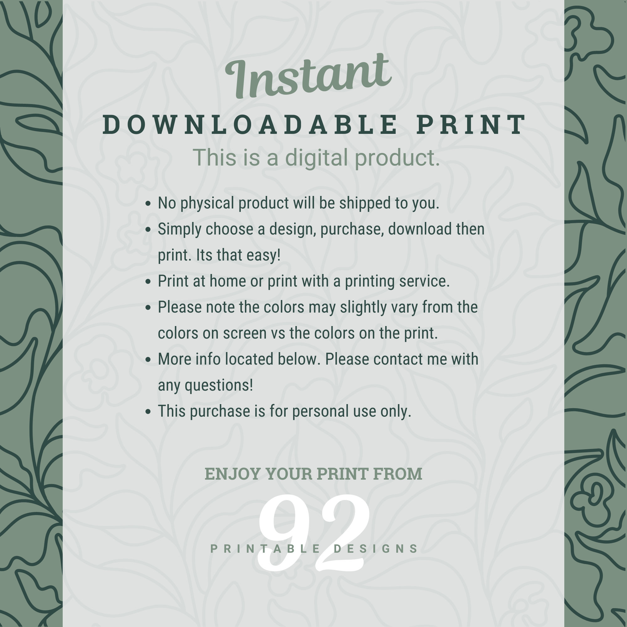 Printable Say Hi Card - Etsy