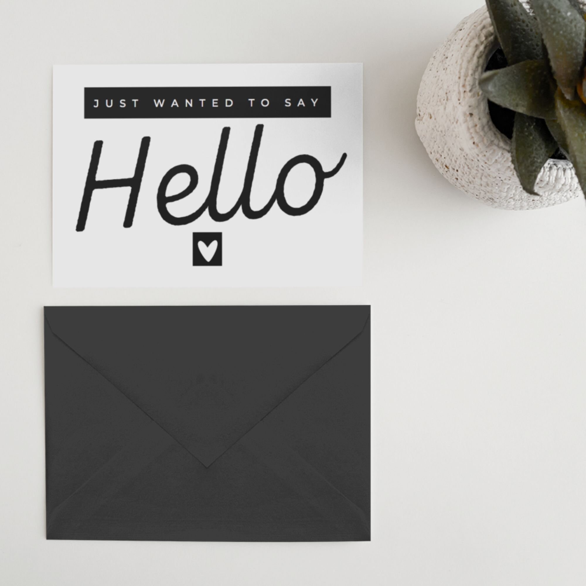 Printable Say Hi Card - Etsy