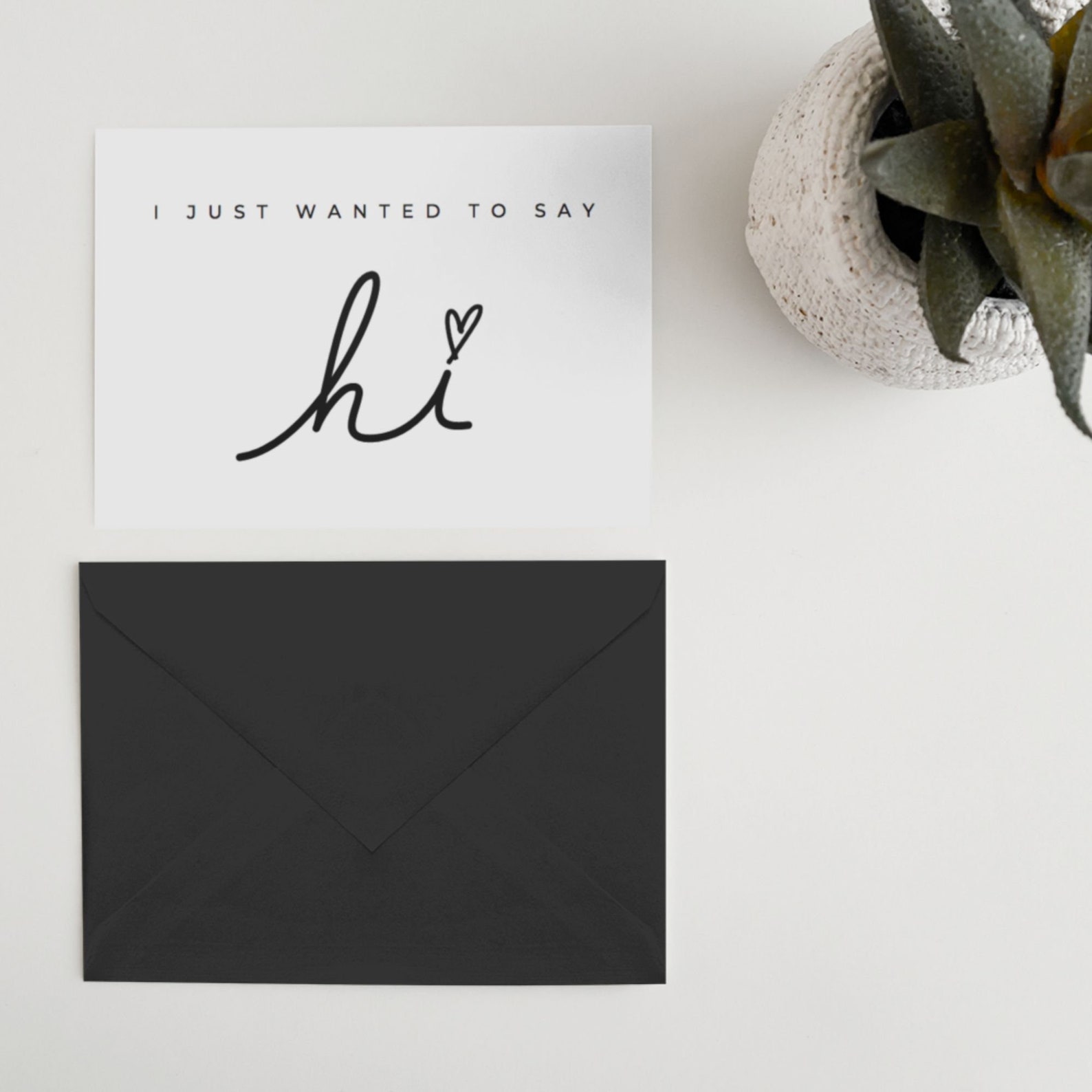 Printable Say Hi Card - Etsy