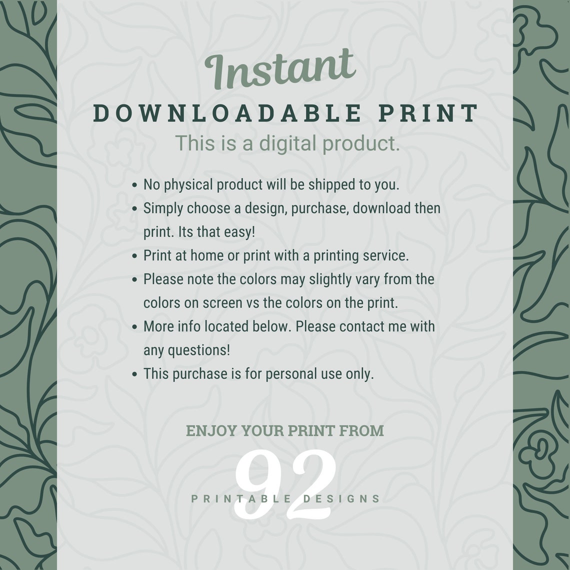 Valentines Day Digital Download Printable Card - Etsy