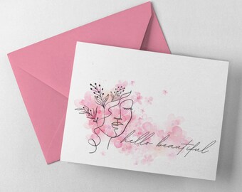 Printable Say Hi Card - Etsy