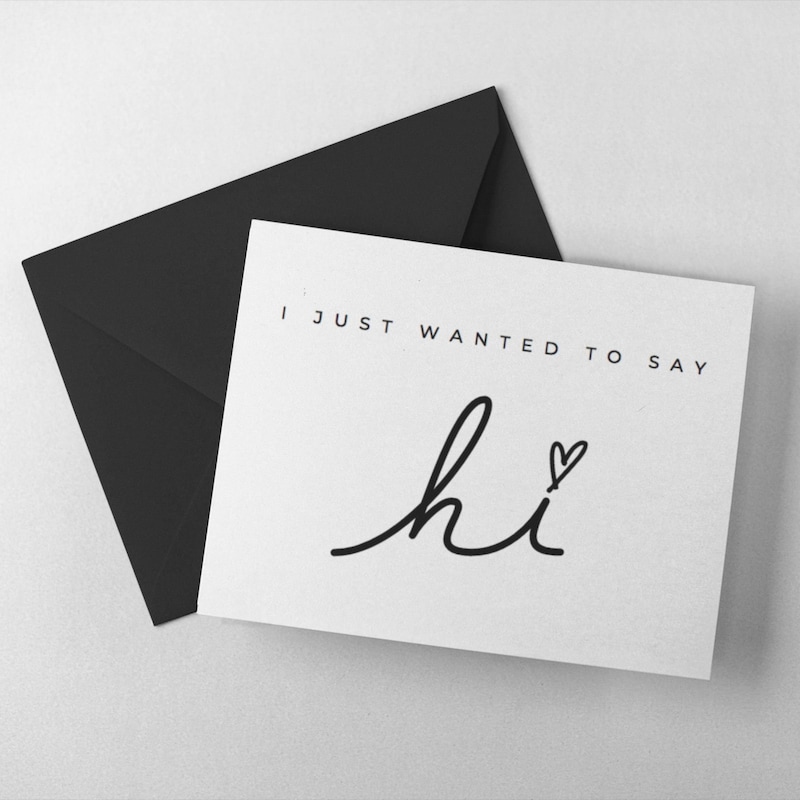 Hello Greeting Card - Etsy