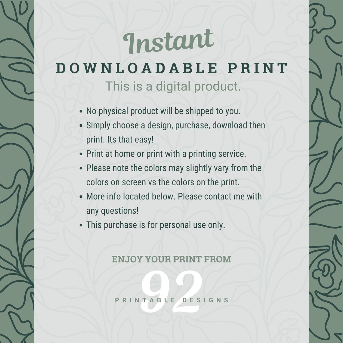 Printable Say Hi Card - Etsy