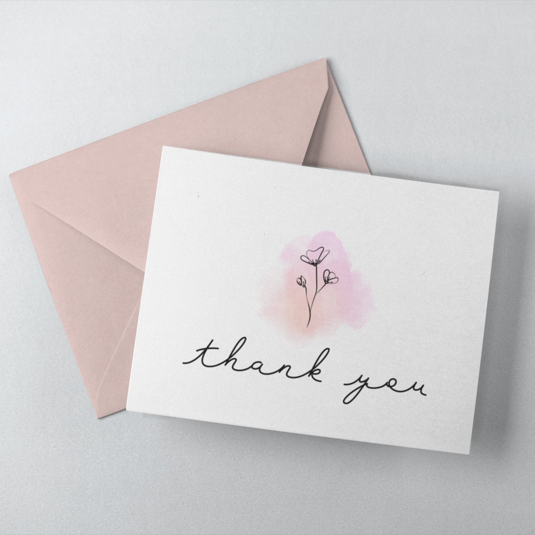 Printable Thank You Card - Etsy