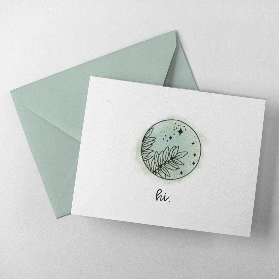 Printable Say Hi Card - Etsy