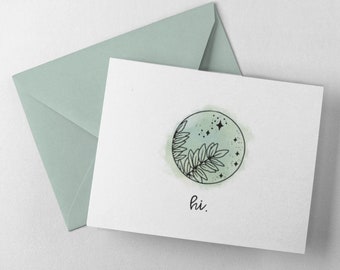 Printable Say Hi Card - Etsy