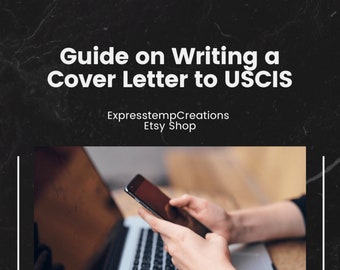 Cover Letter for Uscis - Etsy