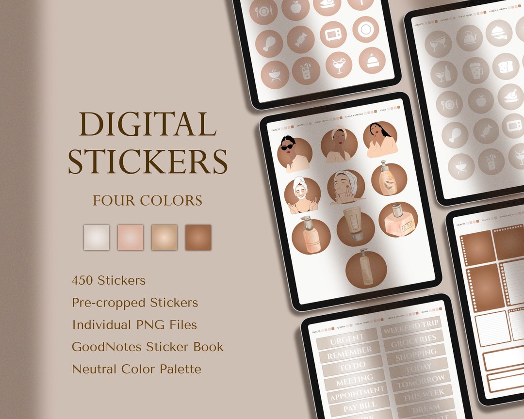 Digital Stickers | Aesthetic Digital Stickers for Goodnotes, Notability ...