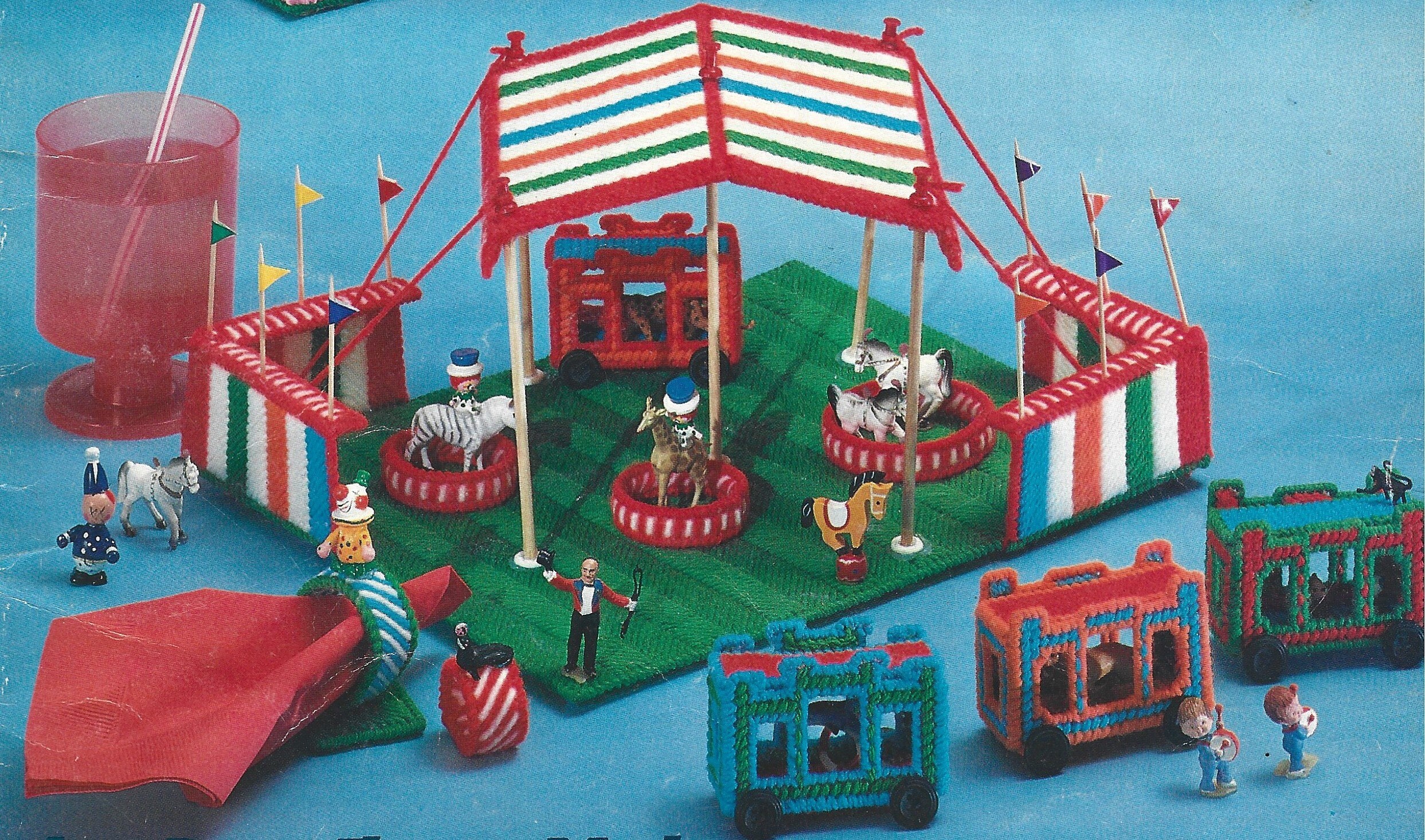 Vintage Plastic Canvas Party Time Table Decoration Booklet Pattern ...