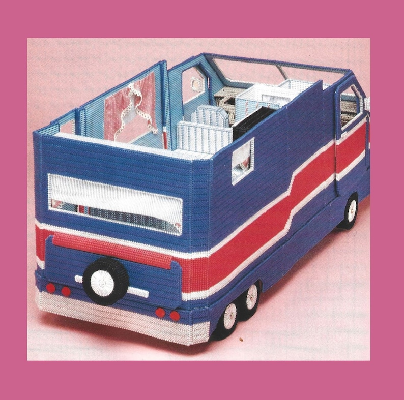 Vintage Plastic Canvas Camper Booklet Pattern || Vintage From the 90s ...