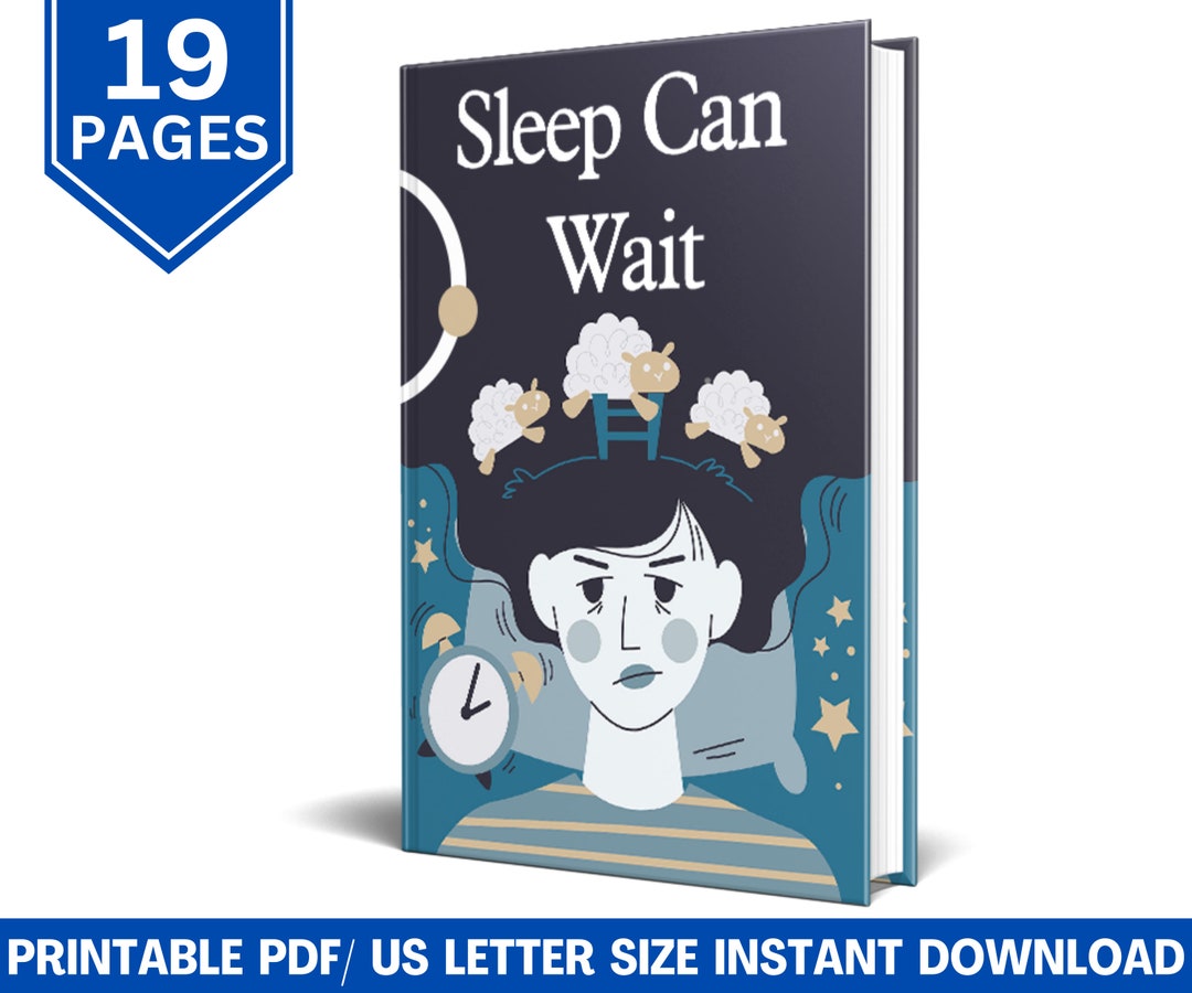 Sleep Can Wait Coloring Book, Therapy Worksheets, Healthy Habits, Tips for a Good Night's Sleep ...
