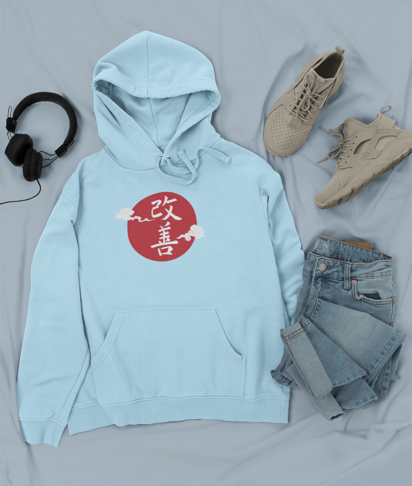 Gym Motivation Samurai Japanese Hoodie Kaizen Workout Hoodie Gym ...