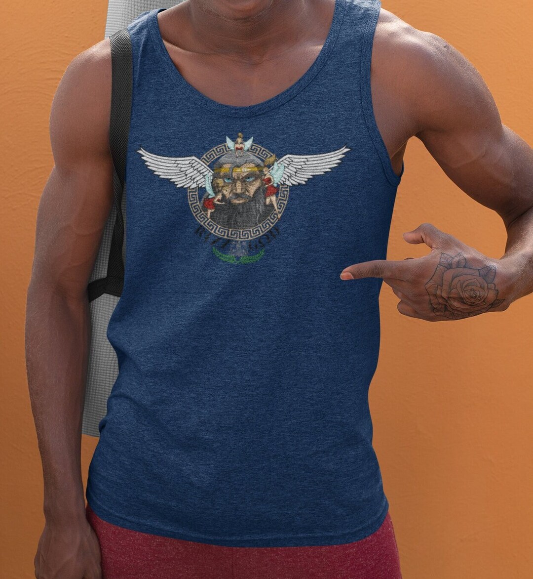 Winged God Tank Top: Greek Gym Shirt, Rizz God V.2 Design - Etsy