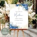 Blue and Gold Editable First Holy Communion Welcome Sign, Boy First ...