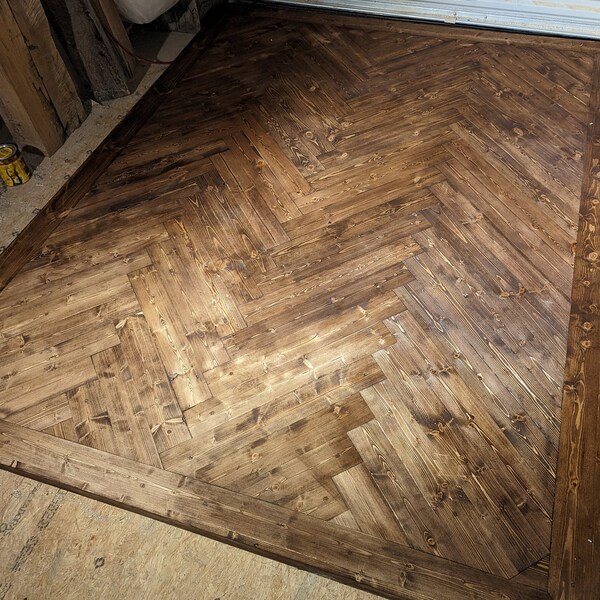 Herringbone Table - Etsy