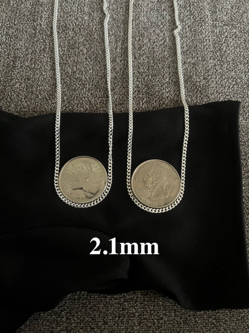 925 Solid Sterling Silver Curb Cuban Chain | Mens Womens Curb Cuban Solid Silver Necklace ...