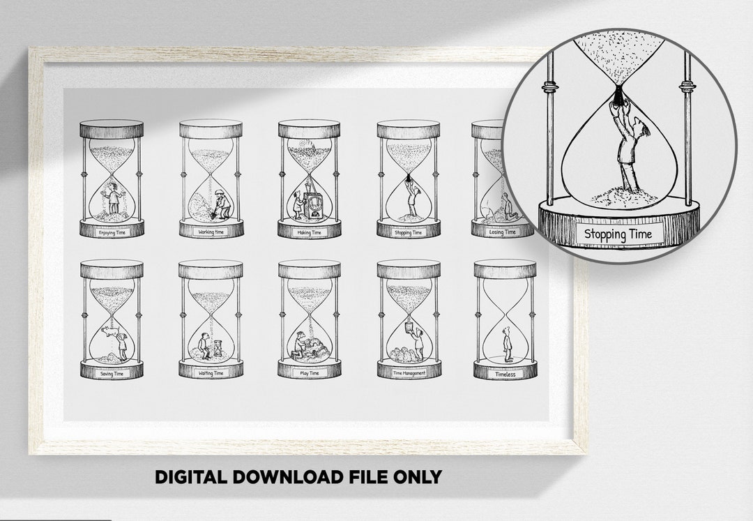 Cartoon Strip, Digital File - Time Series (english) - Etsy