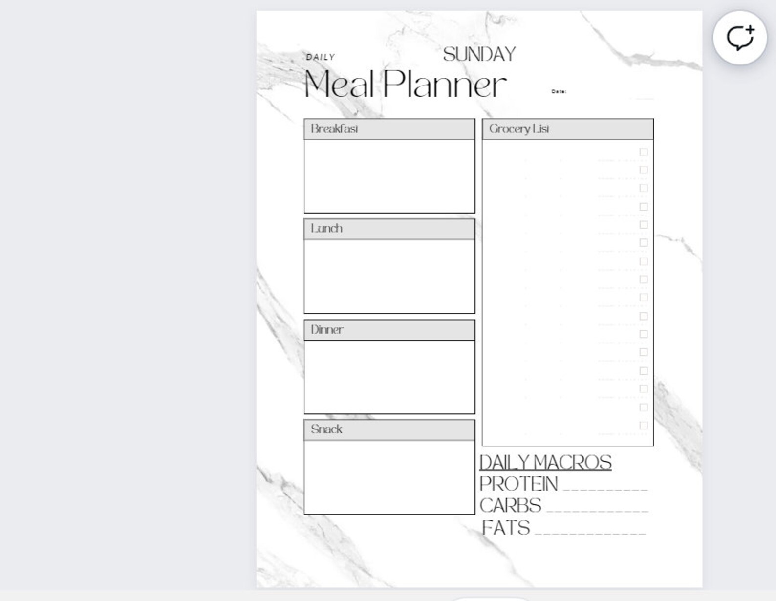 Meal Planner Printable Weekly Food Diary Meal Tracker Food - Etsy