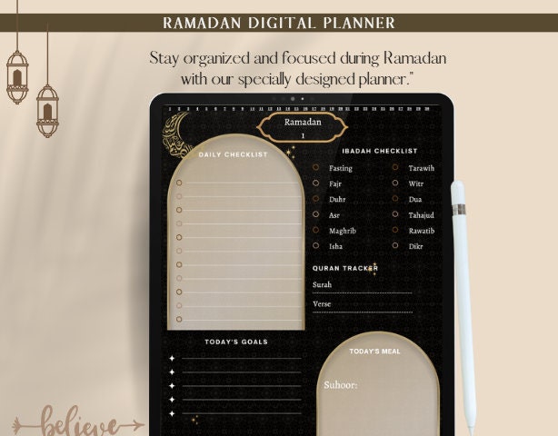 Ramadan Planner 2023, Digital Ramadan Planner, Printable Ramadan ...