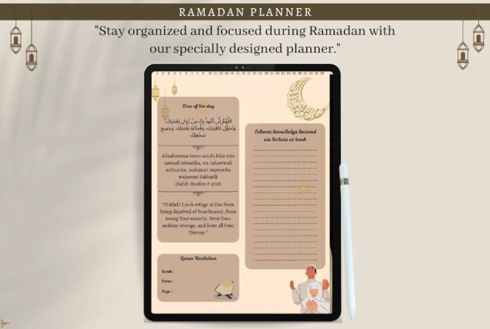 2024 Ramadan Planner, Digital Ramadan Planner, Printable Ramadan ...