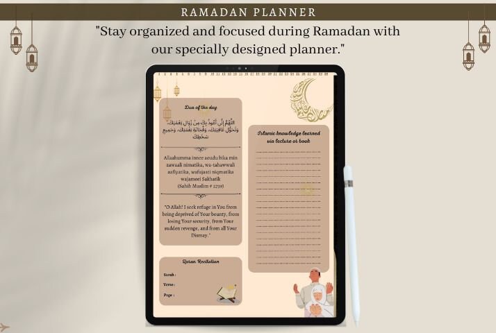 2024 Ramadan Planner, Digital Ramadan Planner, Printable Ramadan ...