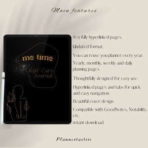 ME TIME Self-care Journal | Undated Digital Journal | iPad Planner ...