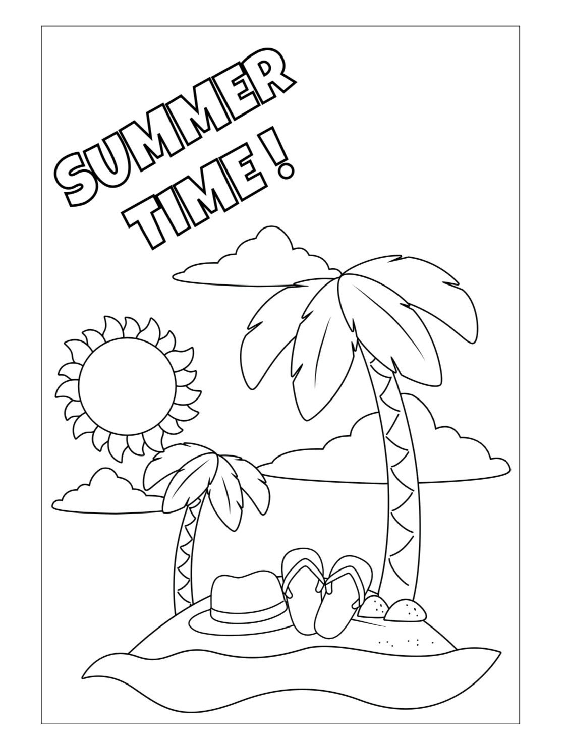 Printable Kids Coloring Sheet, Digital Download Coloring Page, Kids ...