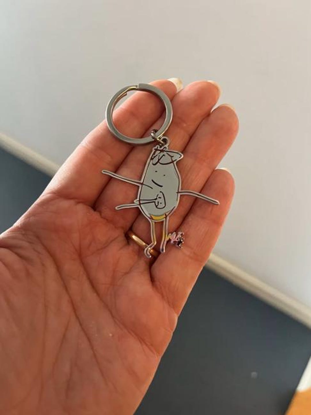 Custom Hand-drawn Keychain Personalized Keychain From Your Own Drawing ...